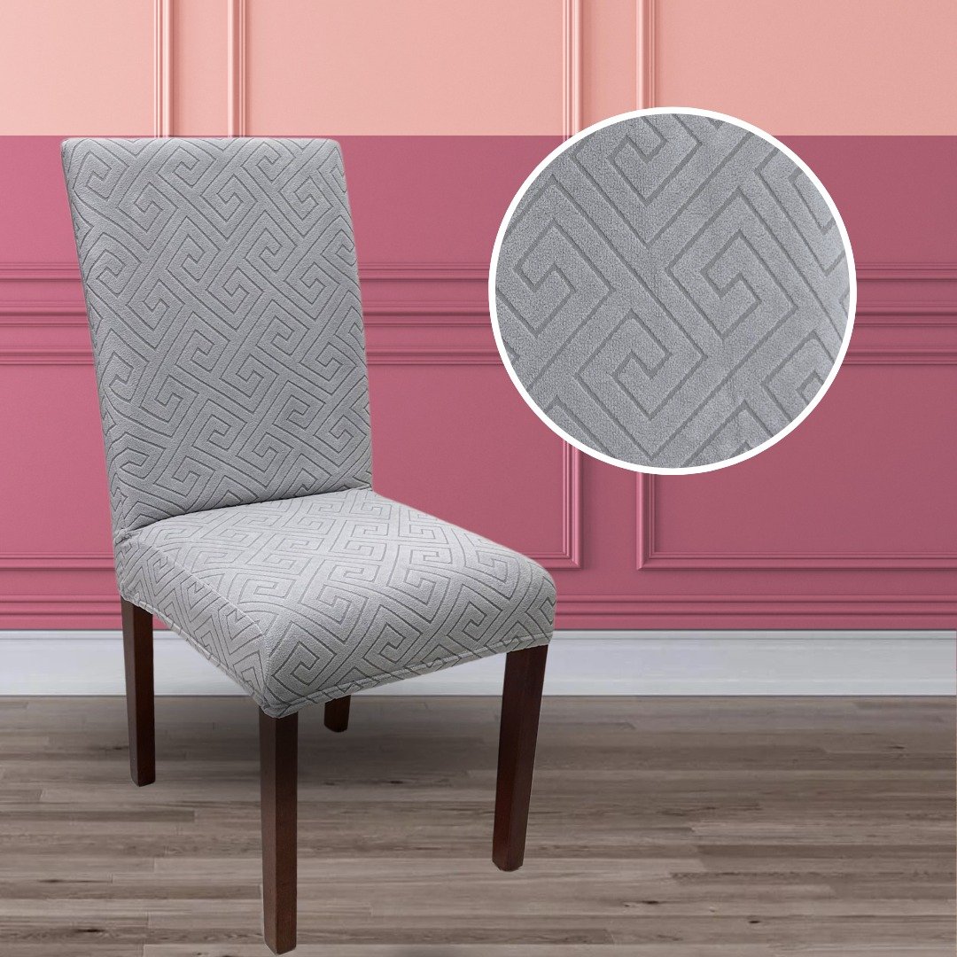 Capa de Cadeira Linha Gold Anti Gato Egípcia- Cinza Claro